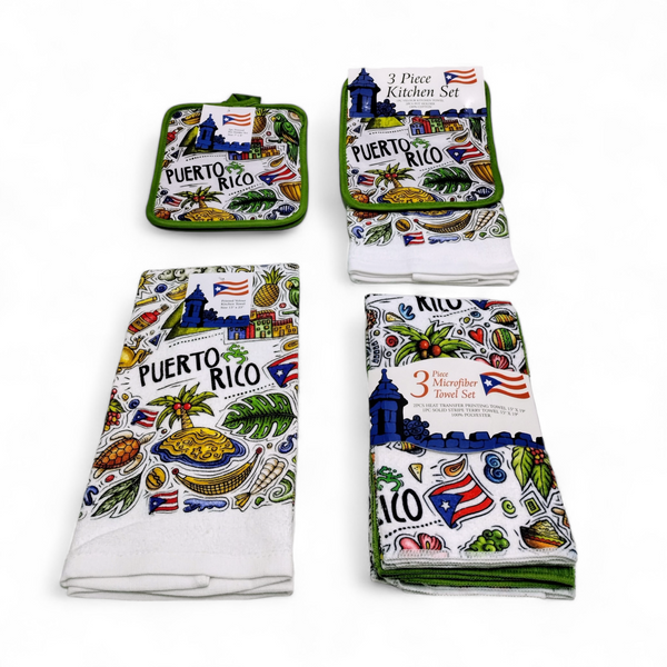 Colección de Cocina con Diseños de Puerto Rico